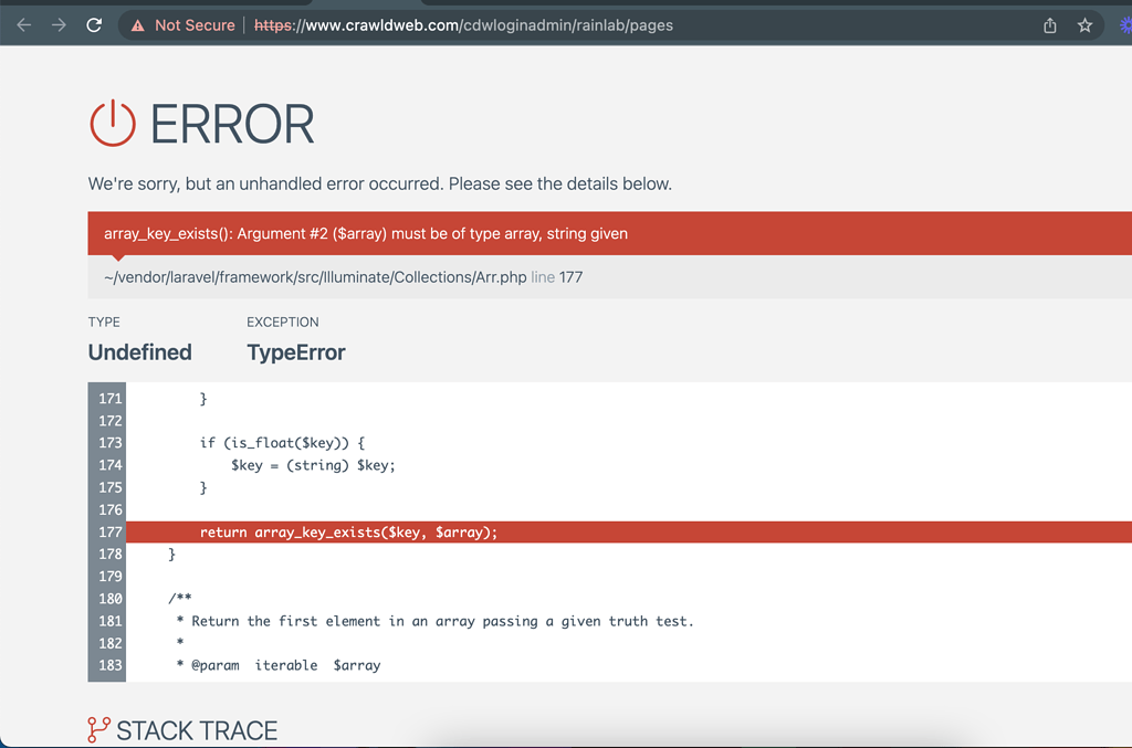 Rainlab Static page and builder plugin menu when open gives error - Need Help - October Talk