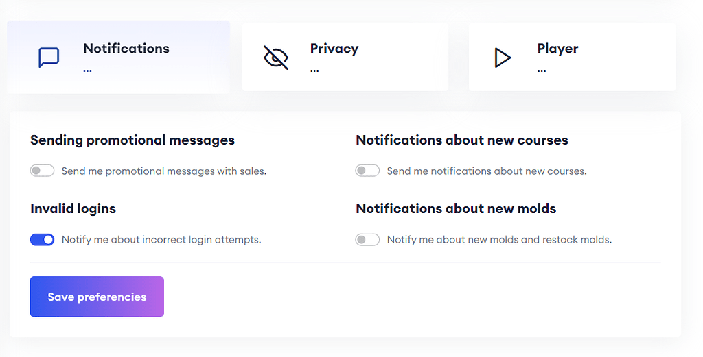 UserPreference model on "checkbox" - Need Help - October Talk